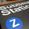 168 St & Broadway Subway Station Sign Narrow Version Featuring up Arrow ...