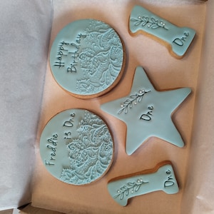 Isabel Alphabet Stamp Cake / Cookie Fondant Stamp, Cake Decorating ...