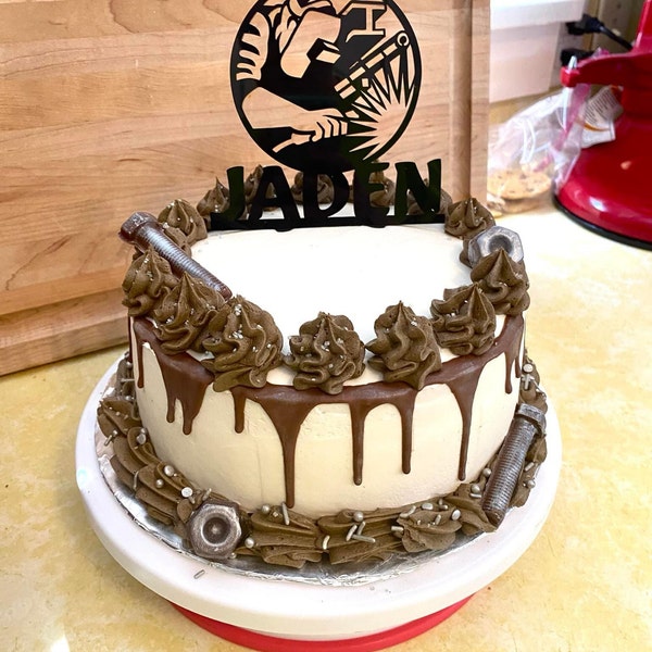 Birthday Cake Topper Welder, Welding Soldering Topper, Weld Cake Topper ...