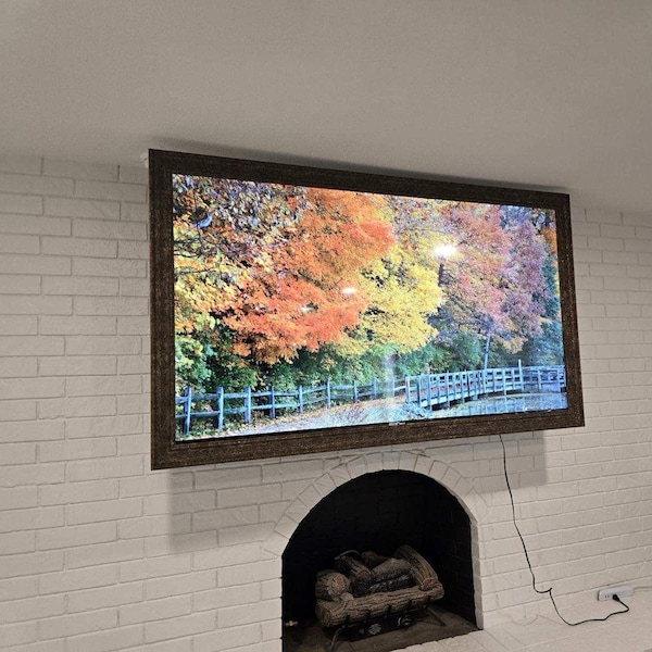 New Custom TV Frame for ANY Television From Flatscreen Framing , Wood ...