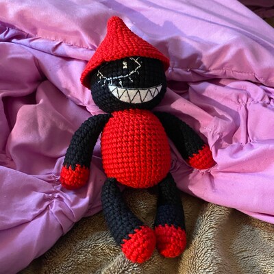 FNF True Expunged Plush, Custom FNF Crochet Doll - Etsy