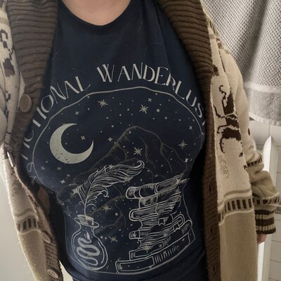 Fictional Wanderlust Shirt Poet Shirt Literary Shirt Bookish Shirt Bookcore Shirt - Etsy