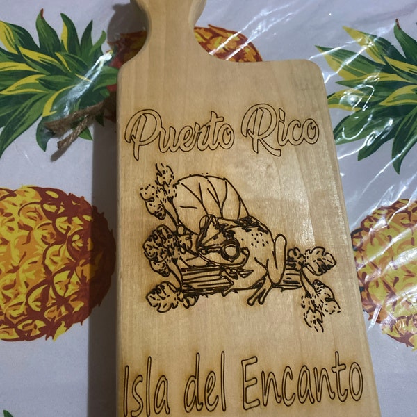 Puerto Rico Mapa Souvenir Puerto Rico Map Laser Engraving Laser Cut ...