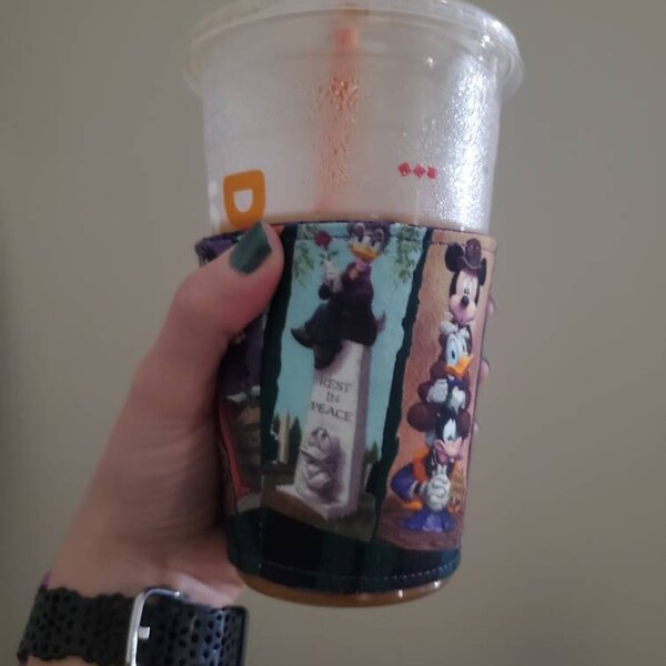 Mickey Mouse Coffee Cozy, Goofy Coffee Cozy, Minnie Mouse Coffee Cozy ...