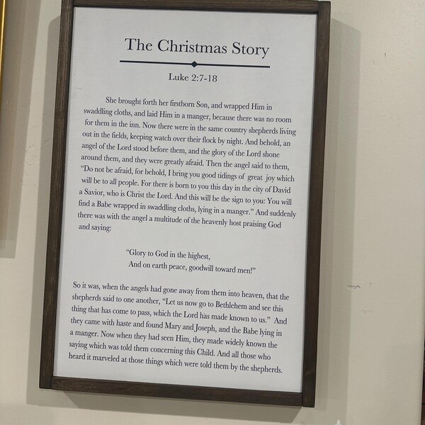 The Christmas Story Sign | Christmas Wood Sign | Holiday Signs | Book ...