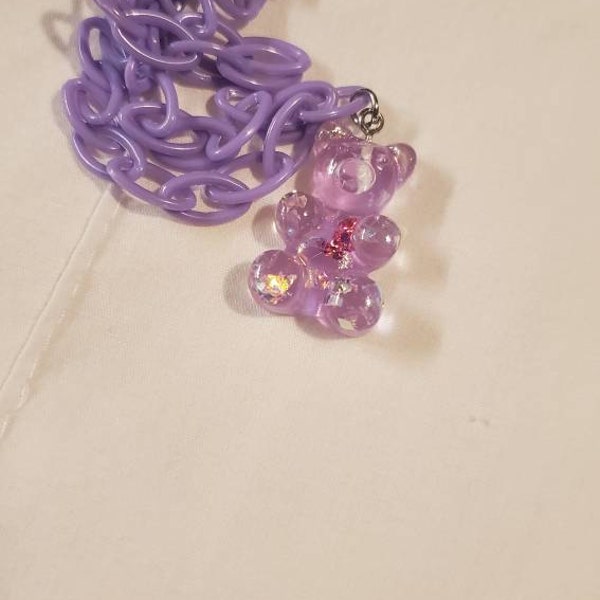 Sparkle Yummy Gummy Necklace (rave Accessories, Festival Jewelry, Music ...