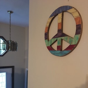 Rustic Home Decor Peace Sign - Etsy