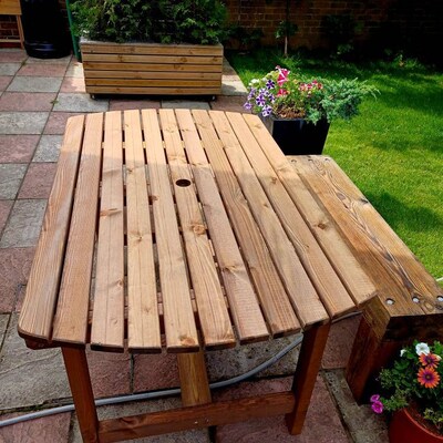 Wooden Garden 4ft 6 Inch Table - Etsy