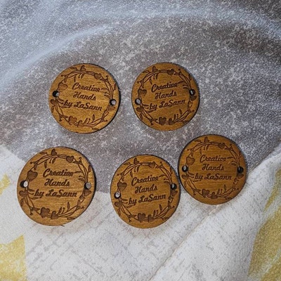 50 Product Tags, Wooden Clothing Labels, Sew on Tags, Personalized Wood ...