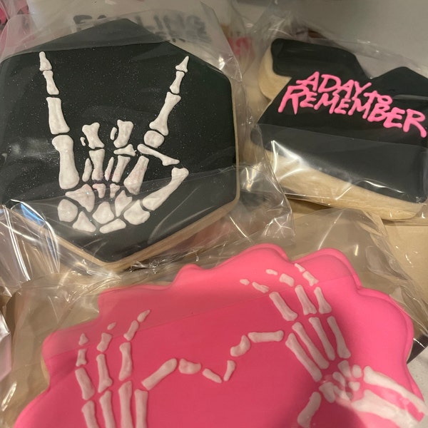 Emo Band Inspired Decorated Sugar Cookies - Etsy