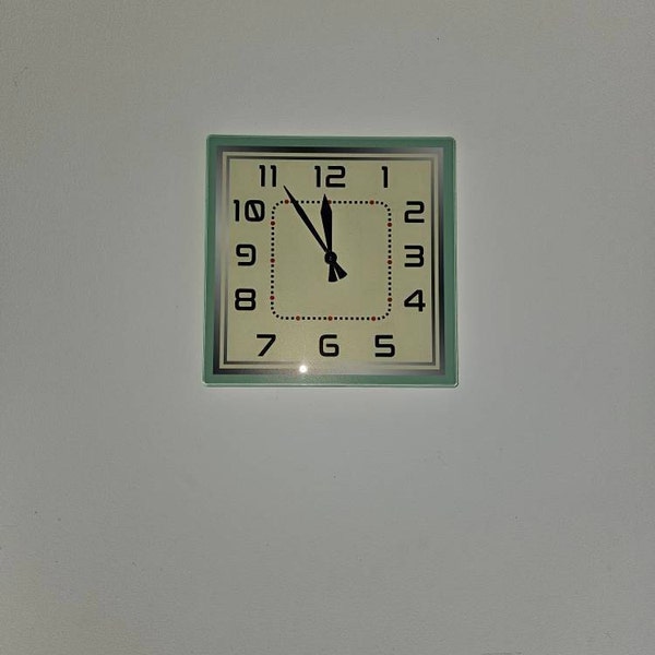 Unique Futuristic Wall Clock, Cool Clock, Round, Square, Gaming Room ...