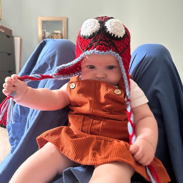 Crochet Newborn Spider Gwen Hat and Diaper Cover or Newborn Mayday ...