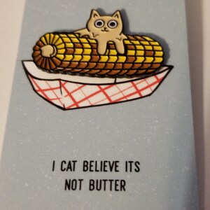 Butter Cat Soft Enamel Pin Corn Variant - Etsy