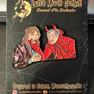Vintage Devil Girl SATAN'S MAIN BITCH Enamel Pin | Etsy