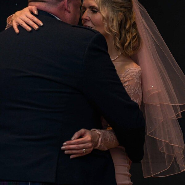 Wedding Veil, 1 Single Tier, Ivory Veil, Plain Veil, Short Veil, Elbow ...