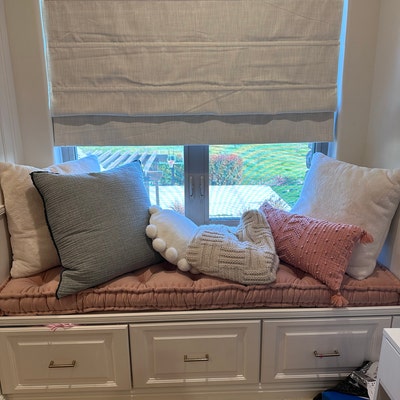 Custom Trapezoid Bay Window Seat Cushion, Bench Seat , Chair Pad ...