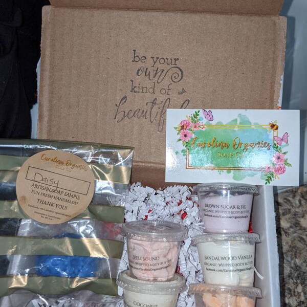 Natural Skin Care Sample Pack: Seven Different Scents, Whipped Butters ...