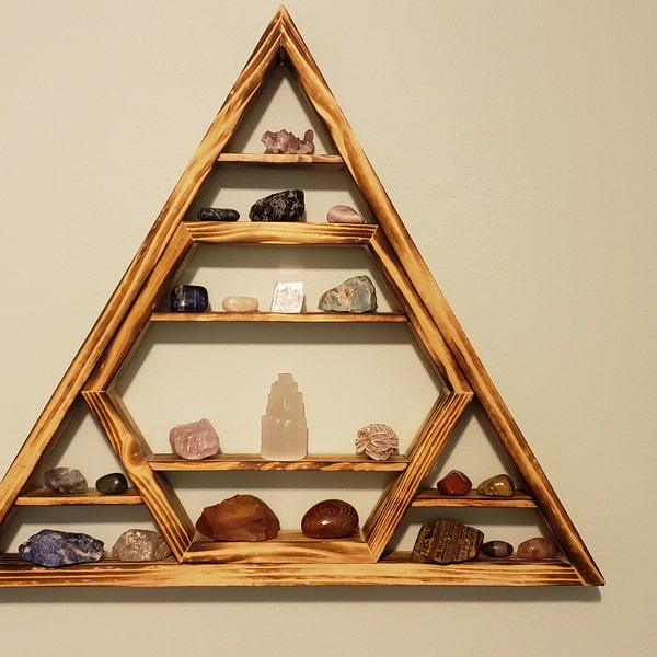Hexagon/triangle Display Shelf - Etsy