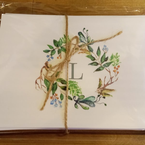 Fall Autumn Watercolor Greeting Cards, Fall Leaves Greeting Note Card ...