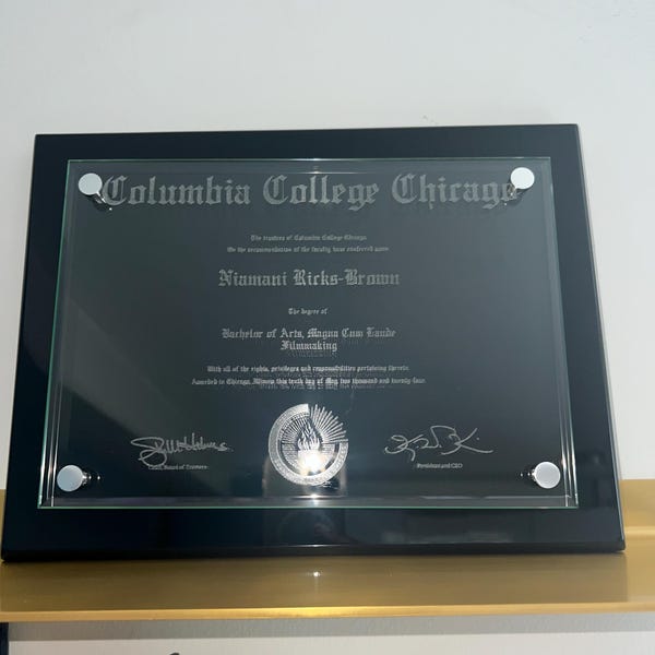 Floating Glass Degree Frame, College Diploma Frame, Custom Diploma ...