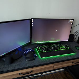 Felt Desk Mat Green, Custom Size Desk Pad Green, Felt Extended Mouse ...