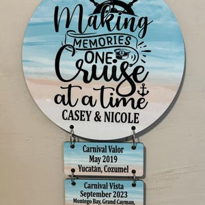 Cruise Control Door Sign, Cruise Door Decoration, Personalized Door ...