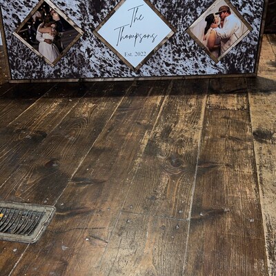 Cowhide Wooden Frame Sign Cowhide Photo Sign Cowhide Sign - Etsy