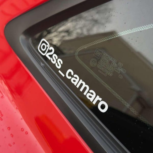 Custom Instagram Name Vinyl Decal Personalized IG Username Sticker ...