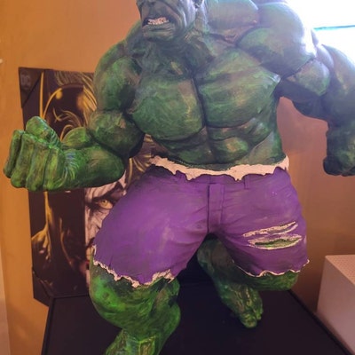 1/4 Scale Incredible Hulk Fan Art 3D Printed Statue Kit - Etsy