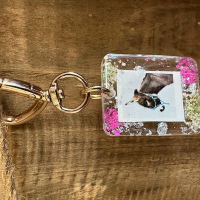 Personalized Photo Heart Keychain customize W/your Photo, Resin Photo ...