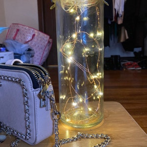 Vintage Tennis Racket Lamp, Quirky Upcycled Sports Light, LED String ...