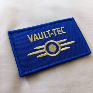 Vault-tec Fallout Insipried Patch Cosplay 3x2 Inches Hook and Loop ...