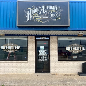 Tattoo Shop Custom Decal Tattoo Studio Storefront Decal - Etsy