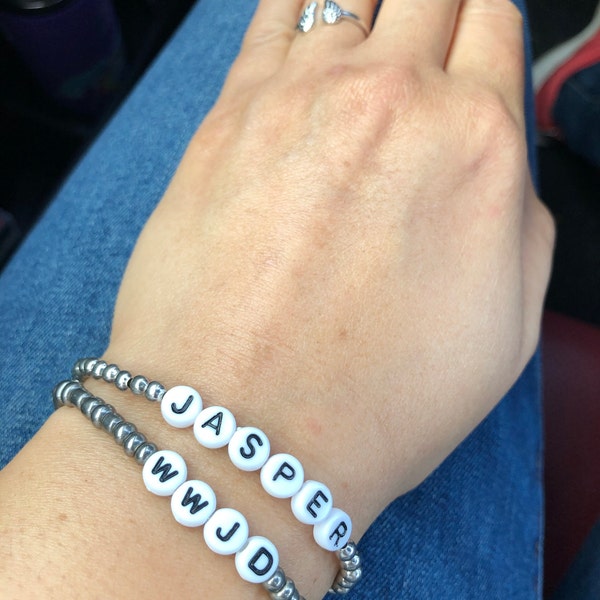 Personalized Letter Bracelets - Etsy