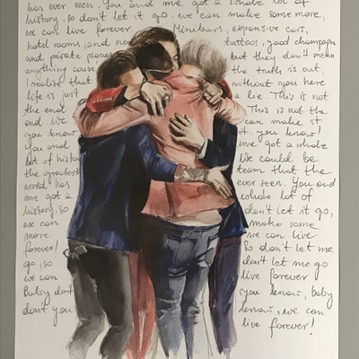 Digital Download / Printable One Direction Fanart // One Direction ...