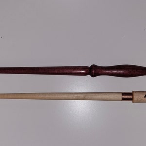 Hand Forged Metal Wand With Stitched Leather Handle - Etsy