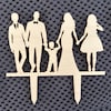Family Cake Topper With Kids, Family Wedding Cake Toppers, Cake Topper ...
