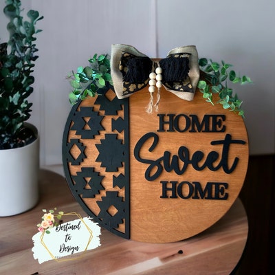 Home Sweet Home Front Door Sign Svg Front Door Hangers Svg Home Sweet ...