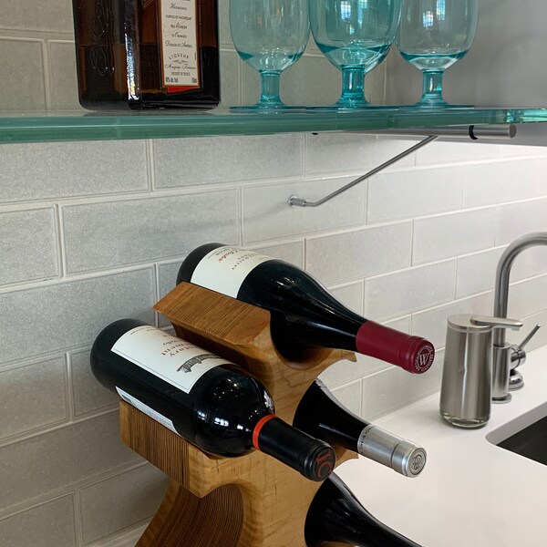 4 Bottle Wine Tree Wine Racks | Wood Wine Racks in 7 Different Wood ...