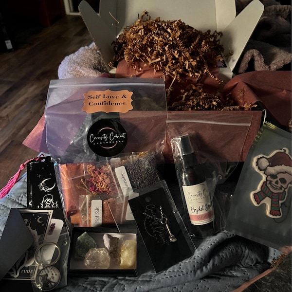 Large Witchcraft Mystery Box Gift Set - Surprise Witchcraft DIY Occult ...