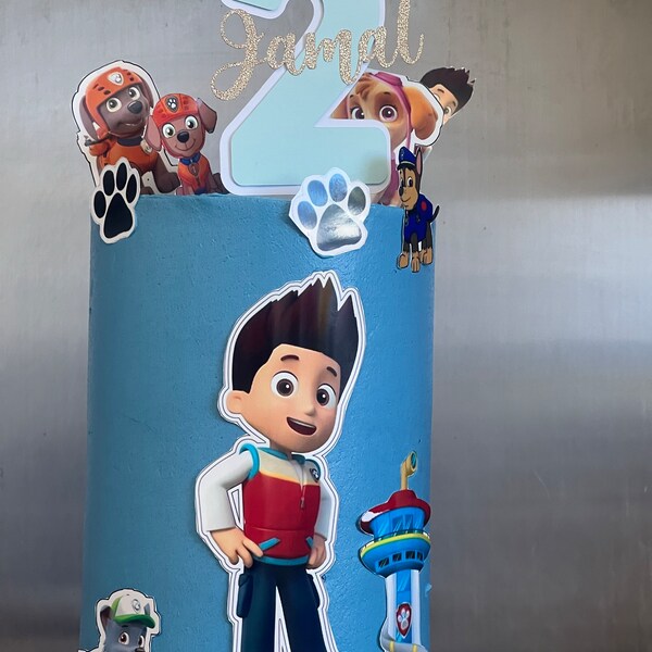 Princess and Prince Number Two Children's 2nd Birthday Cake Topper ...