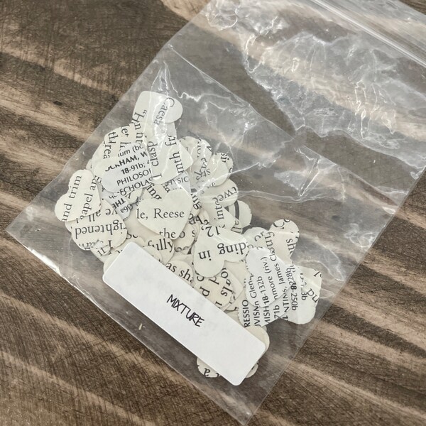 200 Pieces Book Page Confetti | 5/8" | Book Page Table Scatter | Book ...