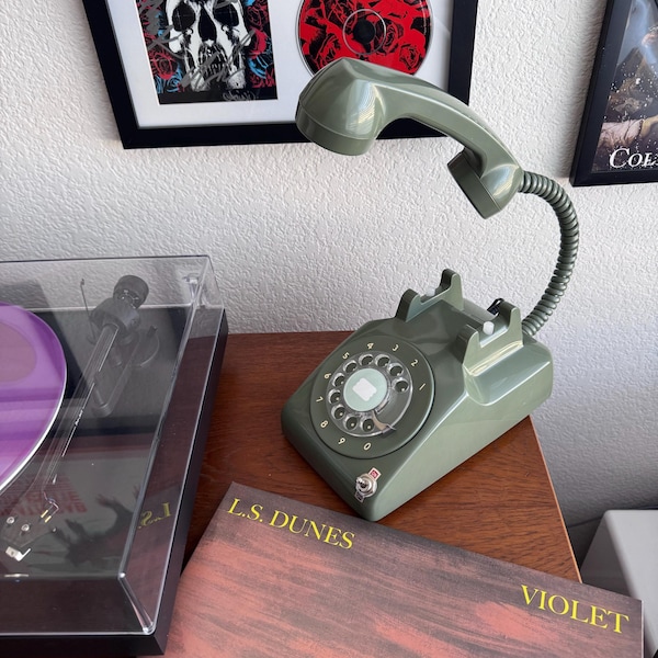 1980s Space Age Design Telephone, Vintage Landline Phone, Mid Century ...