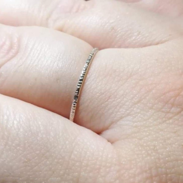Ultra Thin Sterling Silver Twig Ring. Bark Texture Ring. Minimalist Faceted Band. - Etsy