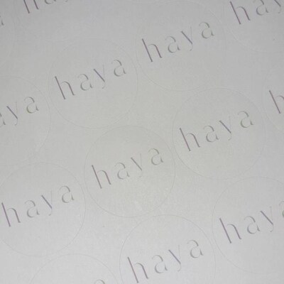 Circular 37mm Stickers, A4 Sheets, Matte Finish, Logo Stickers ...