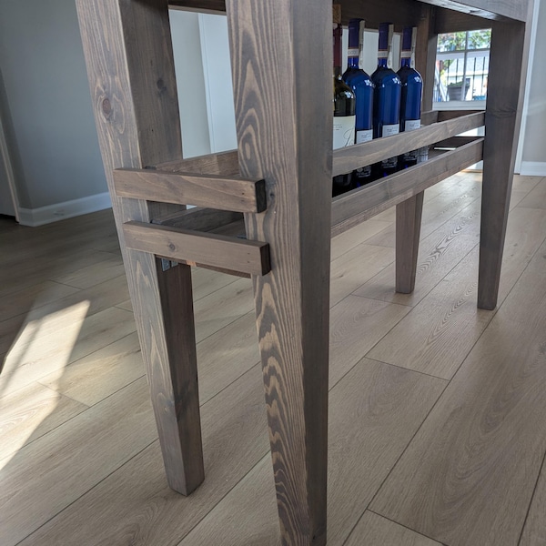 Tapered Mission Dining Table Legs (rustic Pine) - Etsy