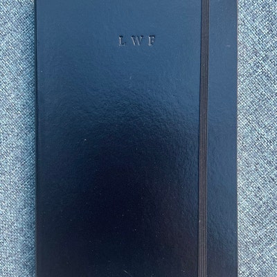 Personalised Black Leather Notebook Personalised Notebook A5 - Etsy UK