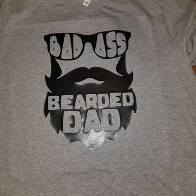 Bad Ass Bearded Dad Father's Day SVG for Cricut/silhouette - Etsy