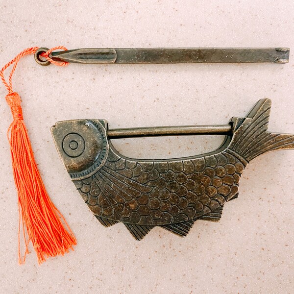 Vintage Chinese Style LUCK Birds Lock, Key Lock, 2 Colours for Option ...