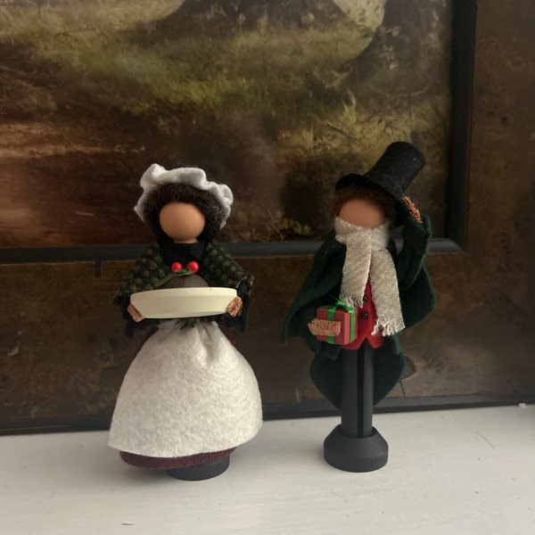 Mrs. Cratchit Clothespin Ornament, Mary Cratchit, Christmas Ornament, A ...